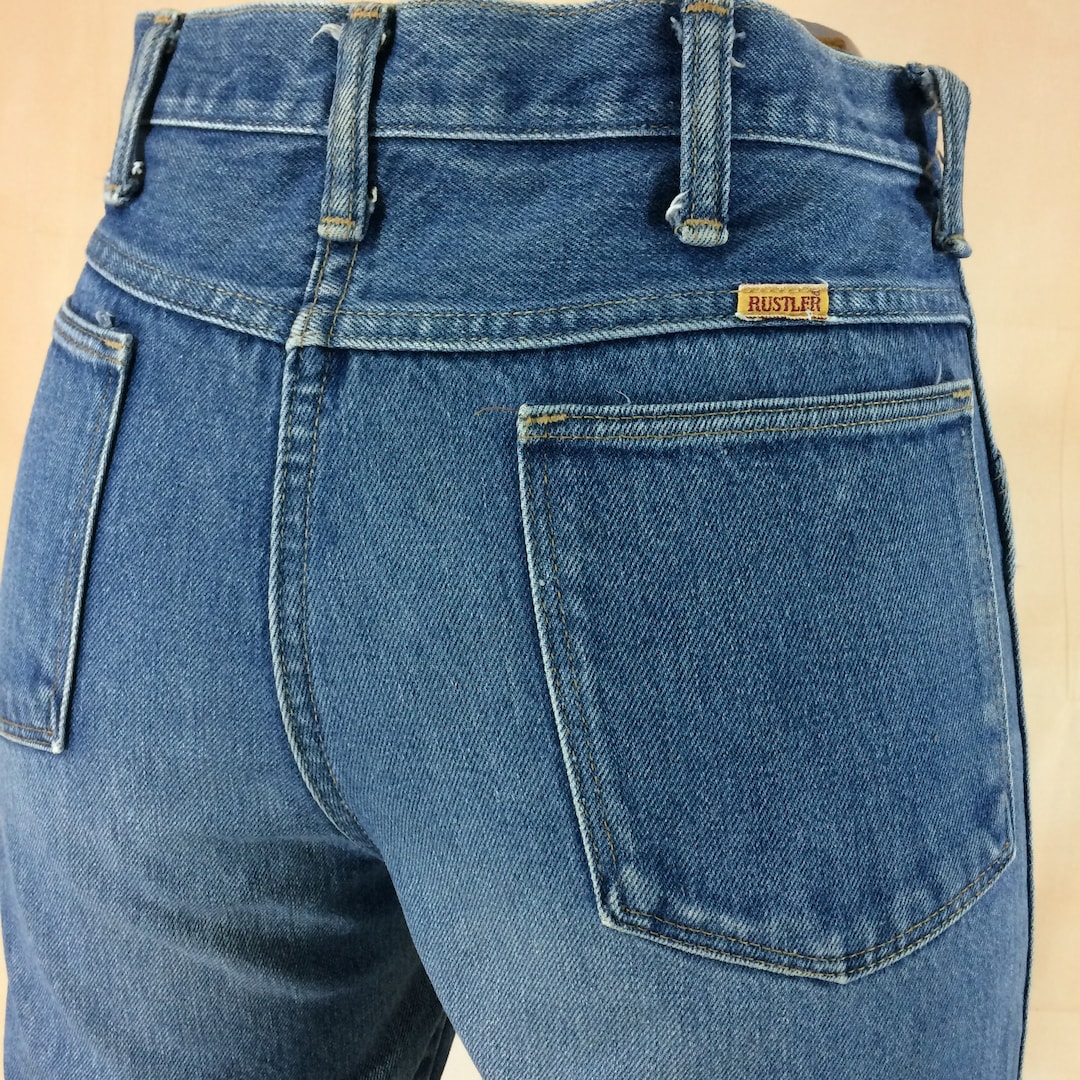 Size 31 Rustler Vintage Western Bootcut Jeans W31 L31 High Waisted 80's ...