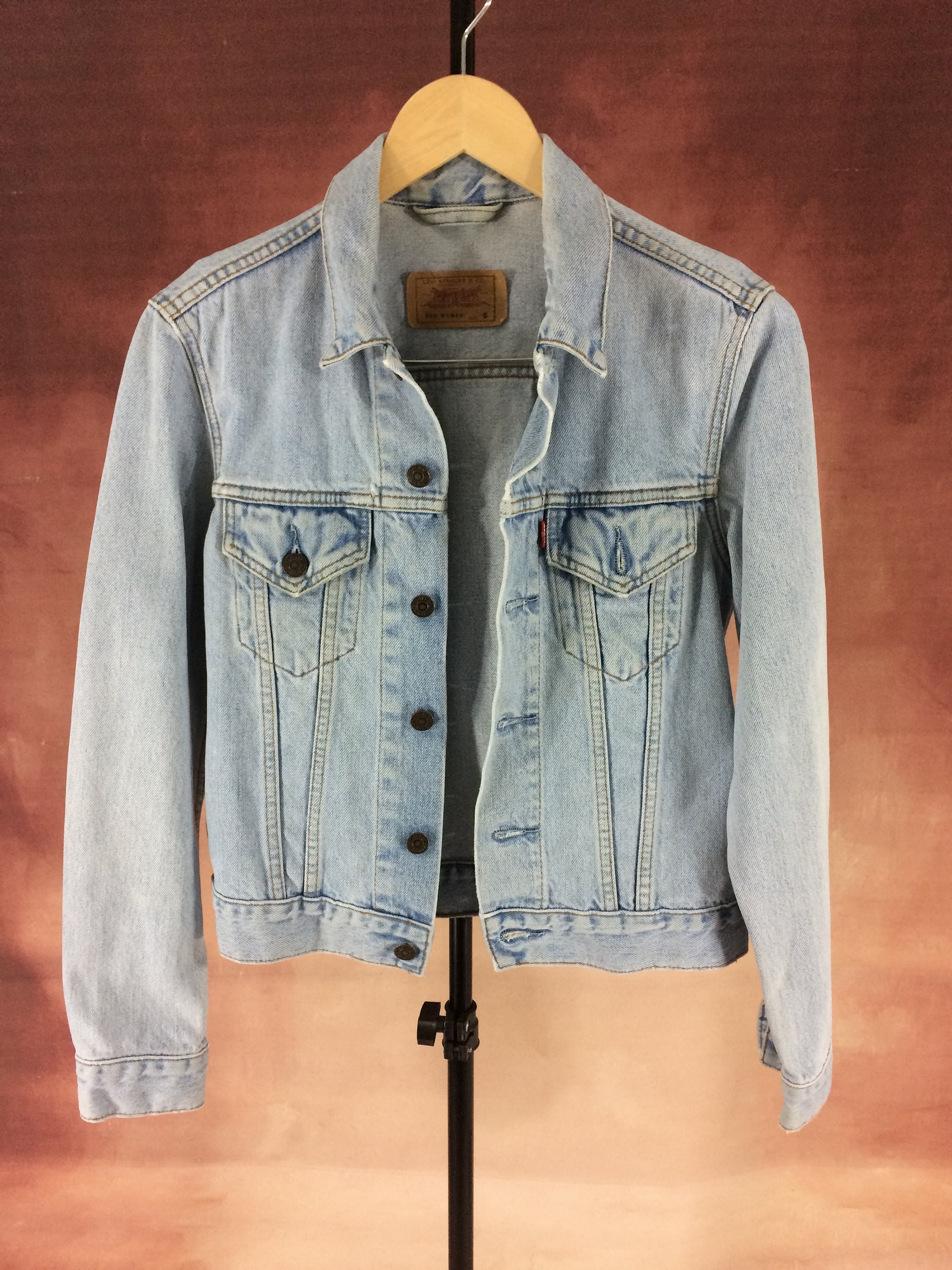 Vintage Levi's Distressed Jean Jacket Light Wash 90s Denim Trucker ...