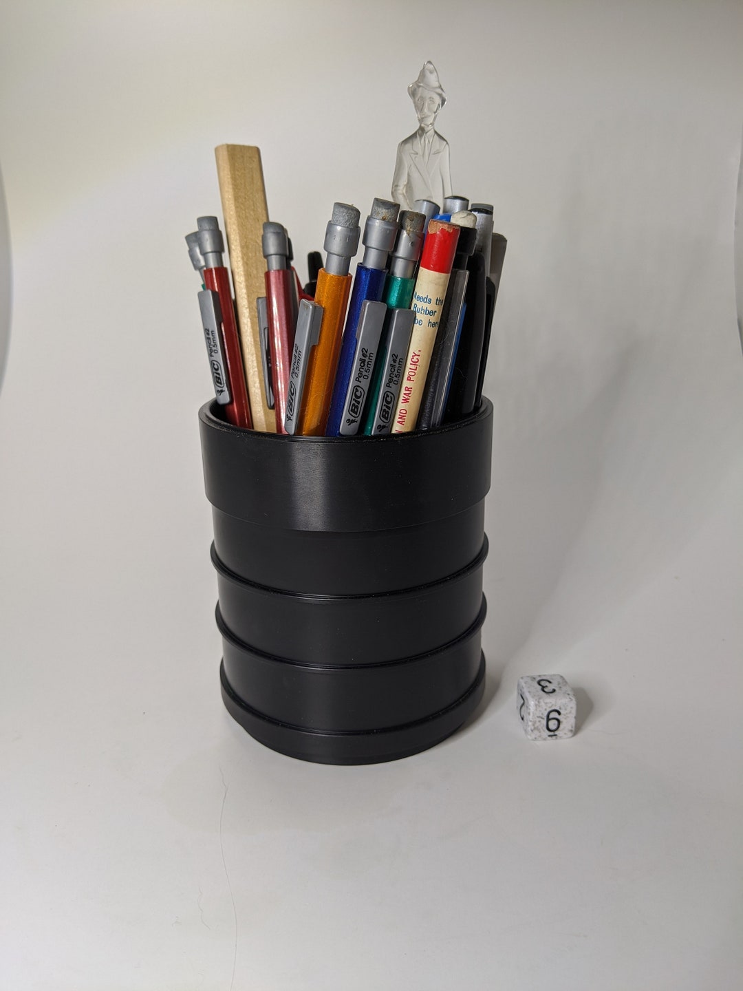 Machinist Pencil Holder, CNC Machined Delrin Desk Organizer - Etsy