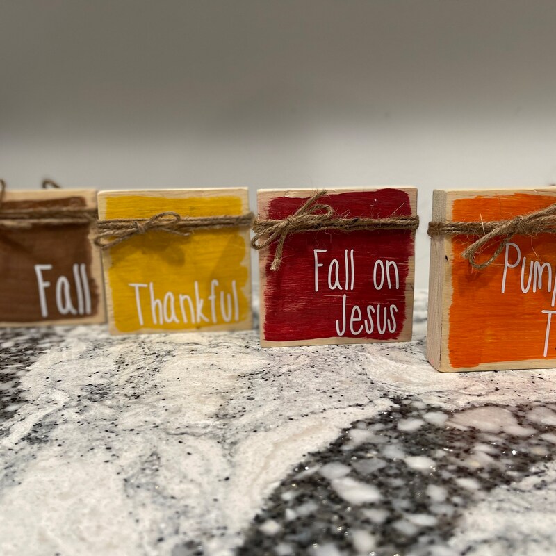 Wooden Fall Blocks - Etsy