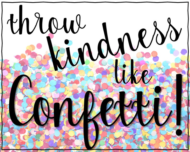 Script Font- Confetti - Etsy