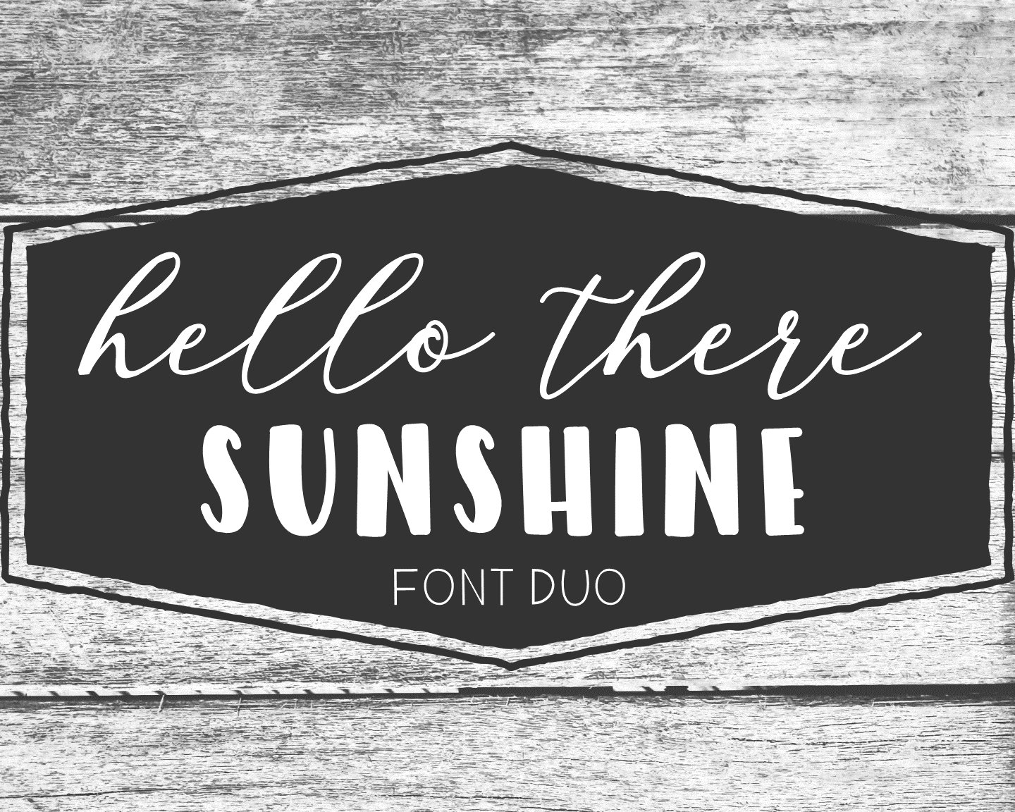 Font Duo- Script Font and Block Font (hello There and Sunshine) - Etsy