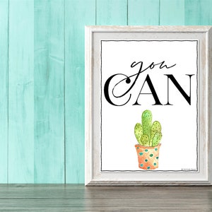 Inspirational and Motivational Watercolor Posters: Printable Wall Art ...