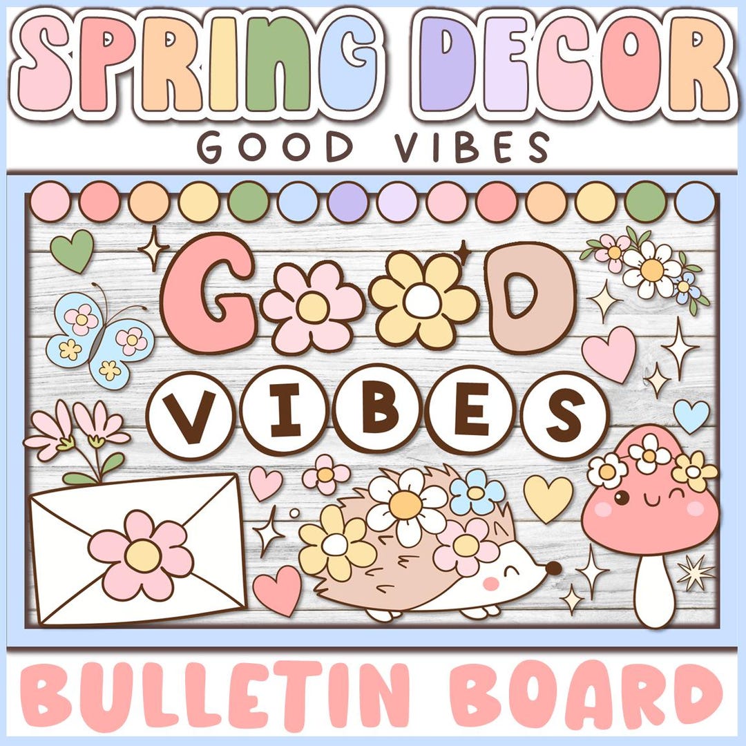 Spring Positive Classroom Decor | Plant Theme Bulletin Board | Good ...