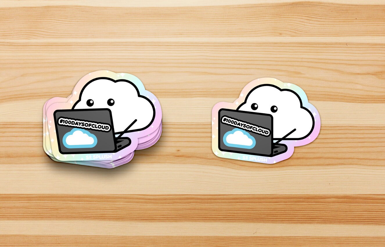 100DaysofCloud Cloud Computing Sticker | Etsy