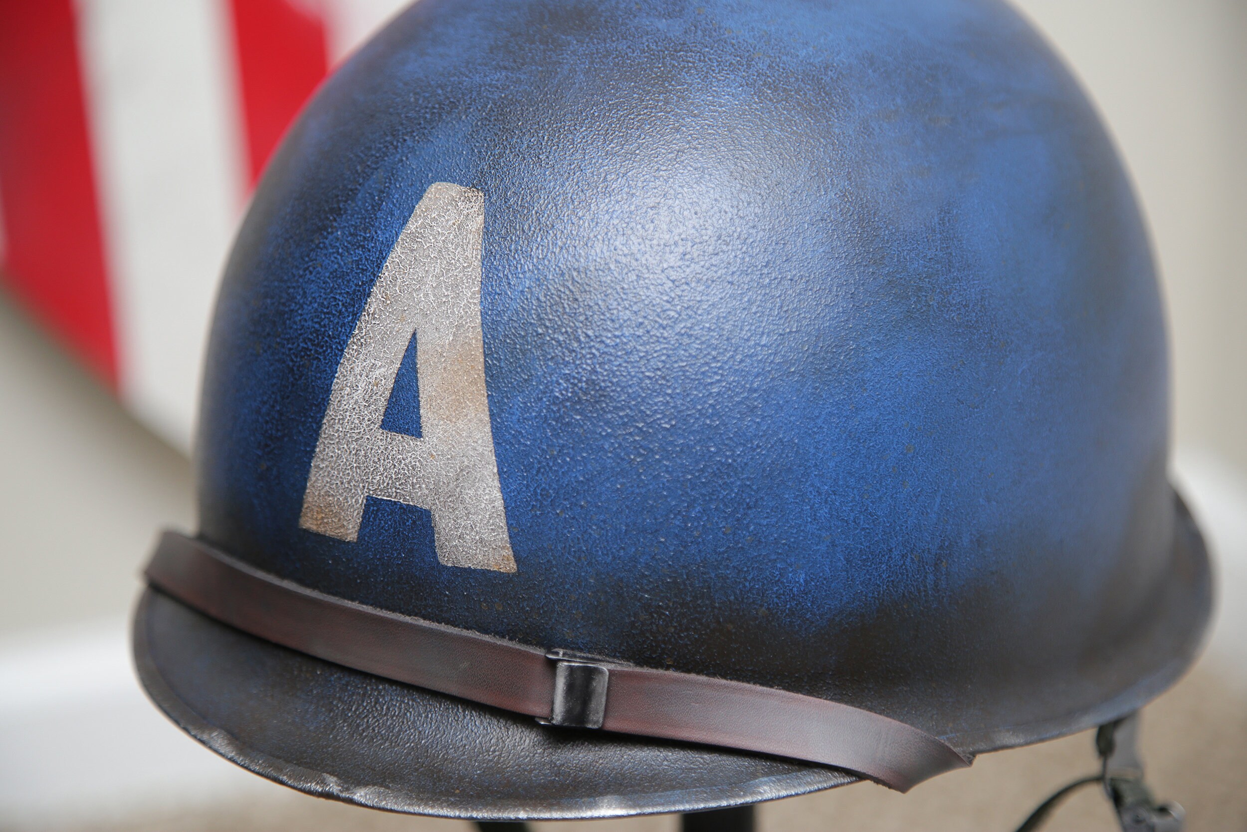 Captain America WWII Helmet Replica - Battle Damaged - Steel - Etsy