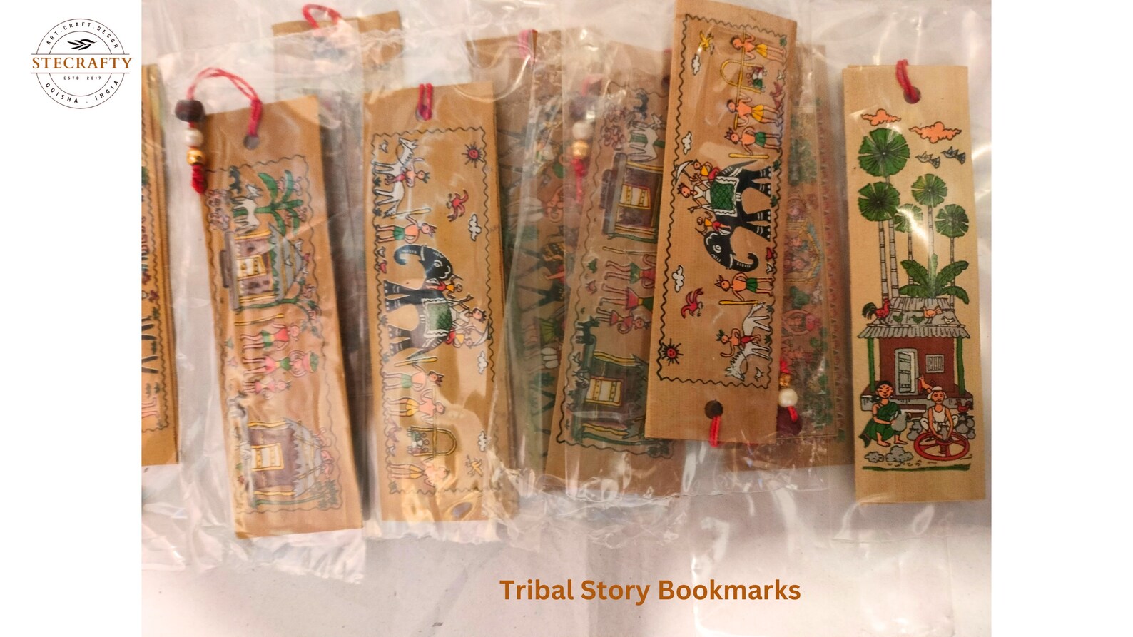 Hindu Religious Bookmark: Tribal Story Palm Leaf Page Marker - Etsy UK
