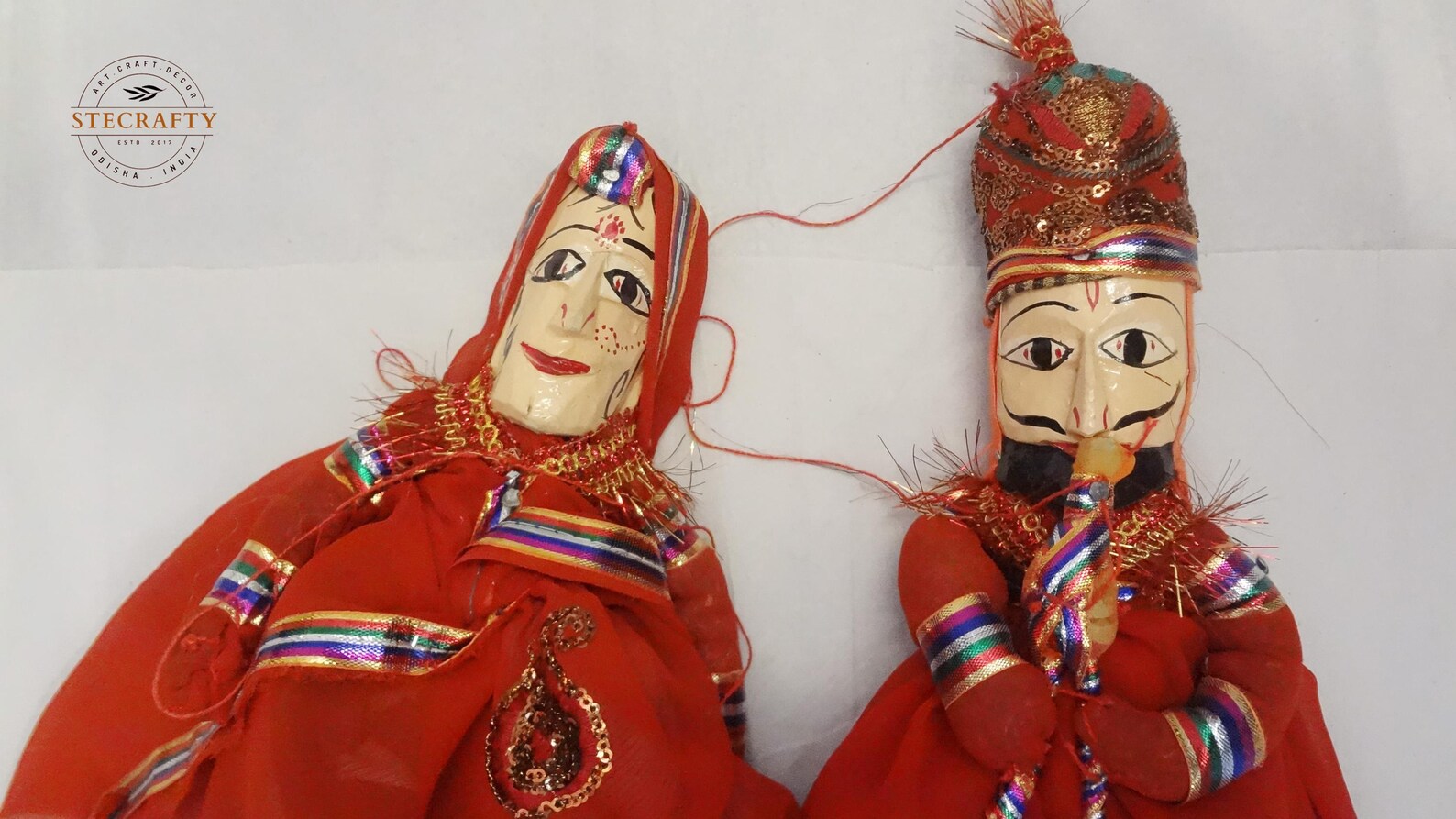 Traditional Indian Puppet Pair-handcrafted Puppets-rajasthani Kathputli ...