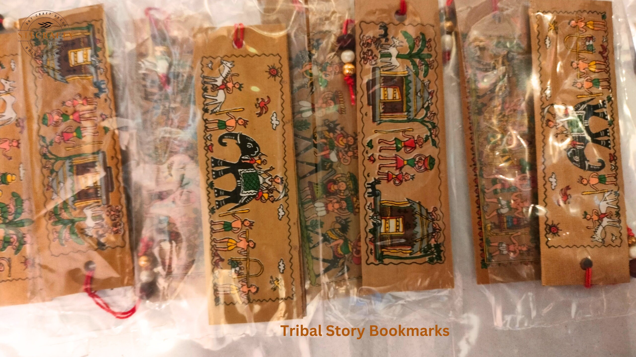 Hindu Religious Bookmark: Tribal Story Palm Leaf Page Marker - Etsy UK