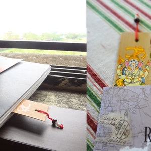 Hindu Religious Bookmark: Tribal Story Palm Leaf Page Marker - Etsy UK