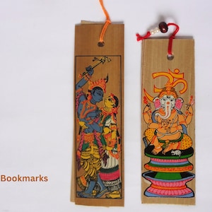 Hindu Religious Bookmark: Tribal Story Palm Leaf Page Marker - Etsy UK
