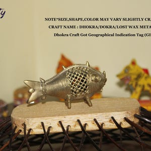 Dhokra Brass Fish Figurine: Indian Heritage Craft Home Decor - Etsy