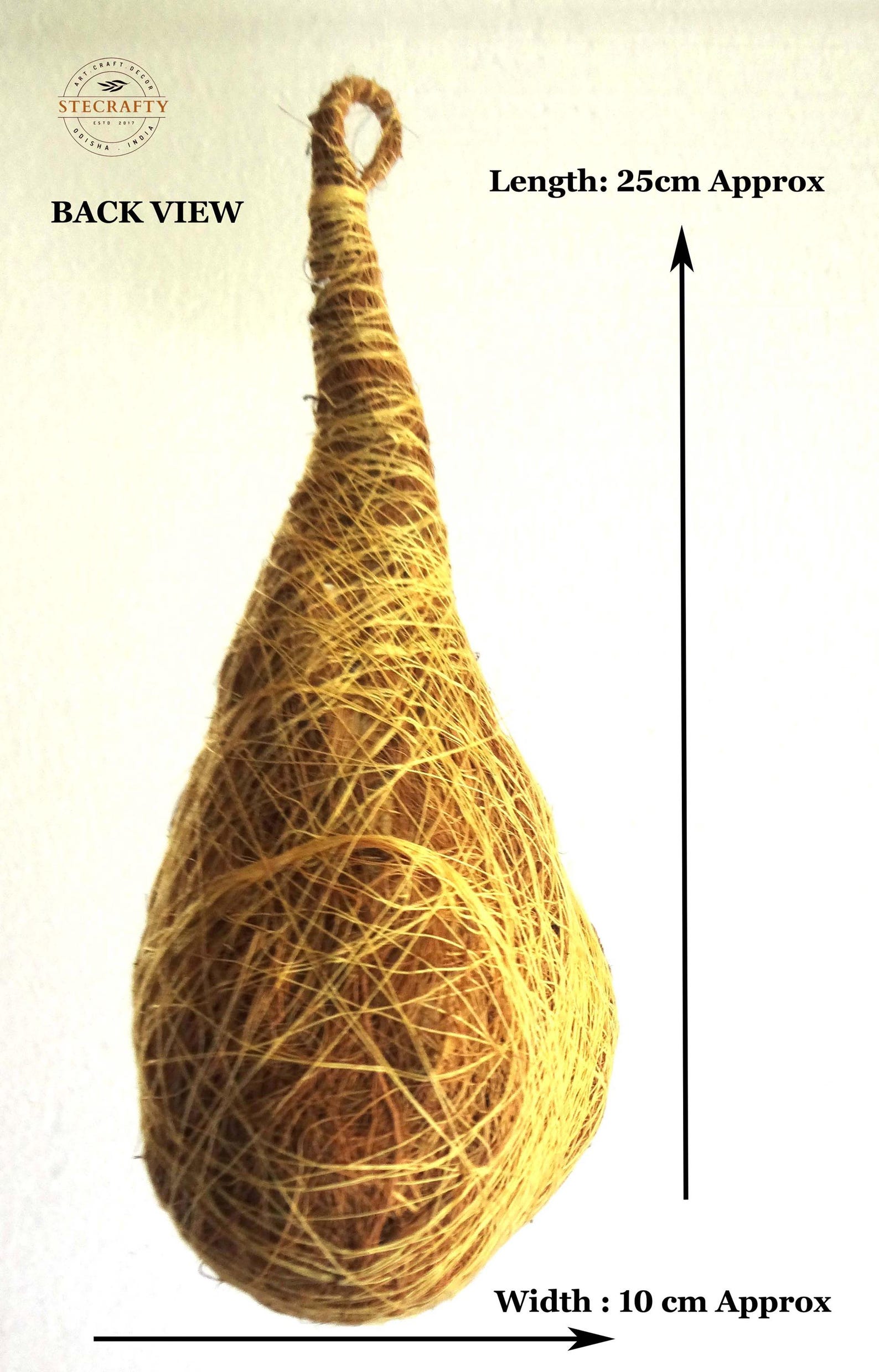 Handwoven Coir Bird Nest: Eco-friendly Hanging Decor - Etsy