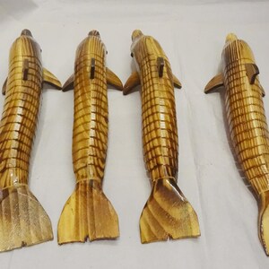 MDF Wooden Moveable Dolphin Fish-moving Dolphin Decor-handmade Fish ...