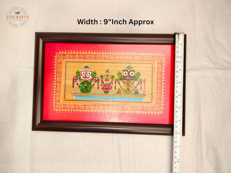 Palm Leaf Pattachitra Painting of Lord Jagannath Balabhadra Devi ...