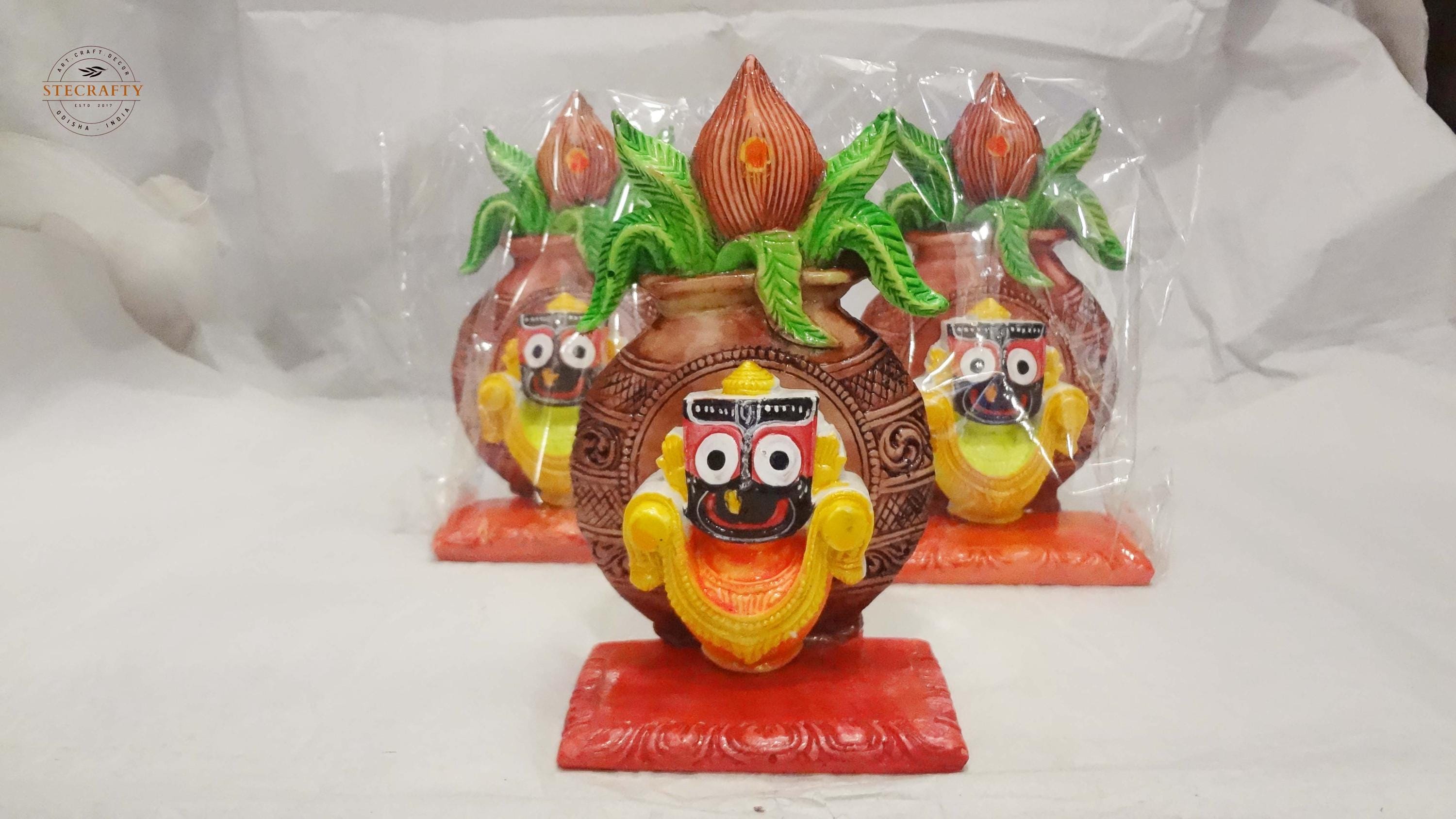 Lord Jagannath in Kalash Puja Design, Auspicious Hindu Religious God ...
