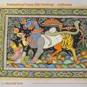 Navagunjara Pattachitra Painting: Tussar Silk Indian Mythology Art - Etsy