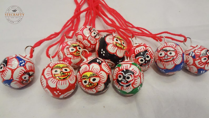 Hand-painted Jagannath Pattachitra Art on Coconut Shell - Hindu Hanging ...