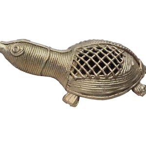 Dhokra Turtle-dokra Metal Tortoise-small Turtle-dull Gold Color Turtle ...