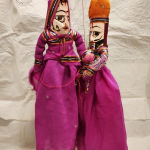 Traditional Indian Puppet Pair-handcrafted Puppets-rajasthani Kathputli ...