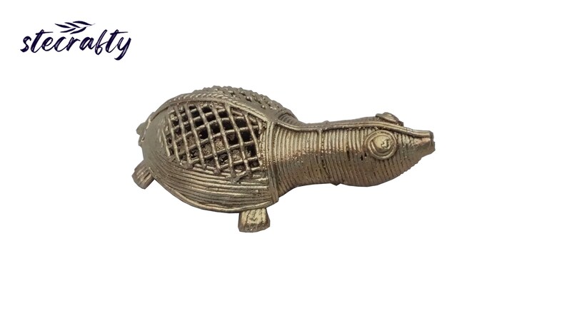 Dhokra Turtle-dokra Metal Tortoise-small Turtle-dull Gold Color Turtle ...