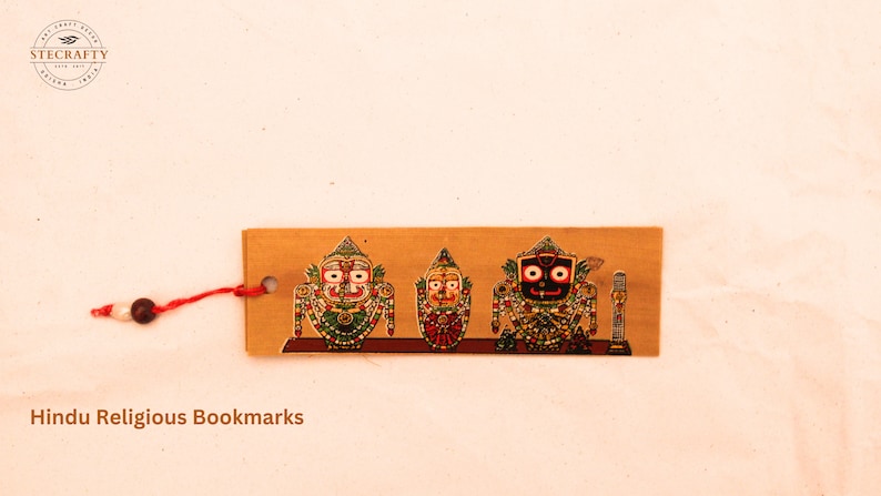 Hindu Religious Bookmark: Tribal Story Palm Leaf Page Marker - Etsy UK