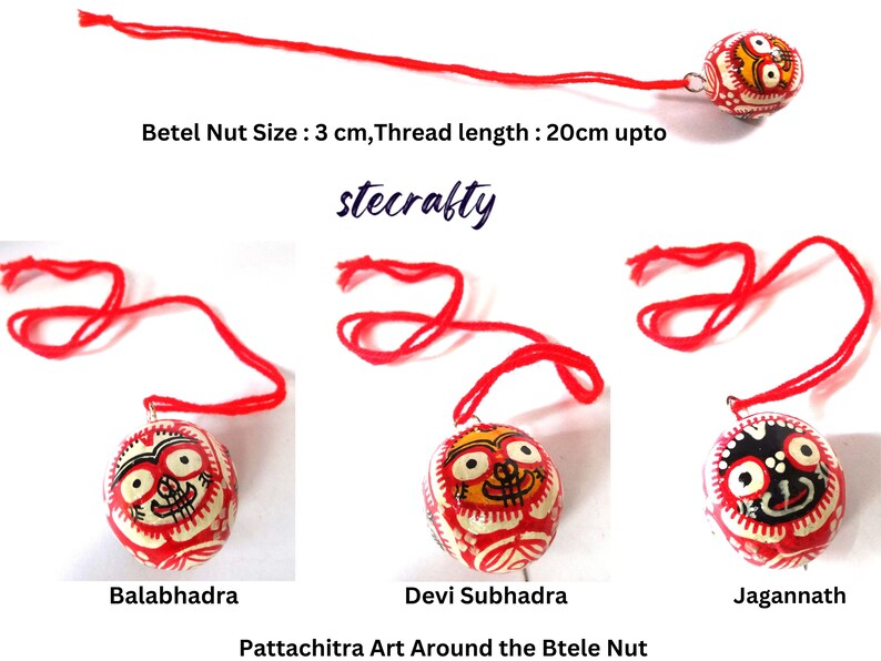 Hand-painted Jagannath Pattachitra Art on Coconut Shell - Hindu Hanging ...
