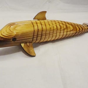 MDF Wooden Moveable Dolphin Fish-moving Dolphin Decor-handmade Fish ...