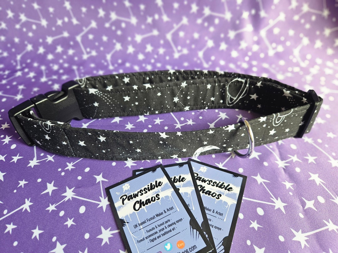 Black & White Space Fursuit Collar - Etsy
