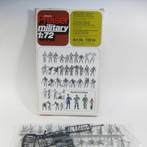 Plastic Toy Soldiers Rare Preiser Military Model Kit ,72516 ,boxed 1/72 german Paratroopers ...