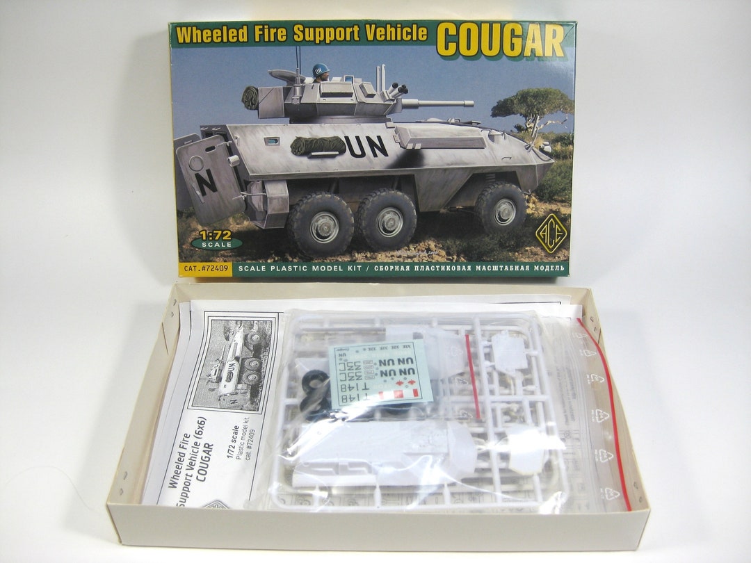 Model Kit ACE 72409 Boxed Set 1/72 wheeled Fire Support Cougar.toy ...