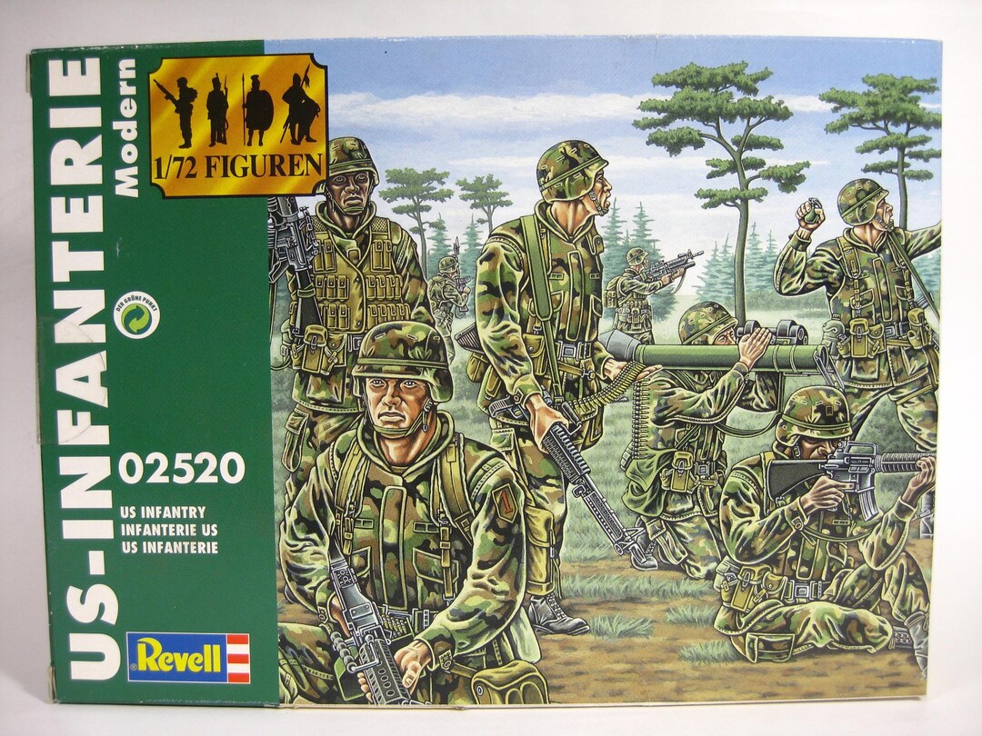 Rare Vintage Toy Soldiers Revell 2520, Boxed Sealed Set 1/72 "modern US ...