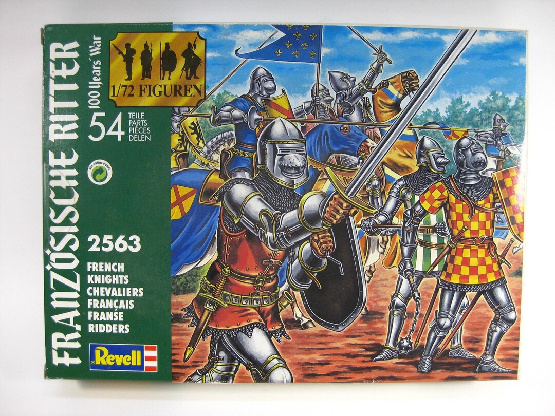 Vintage Toy Soldiers Revell 2563, Boxed Set 1/72 french Knights .toy ...
