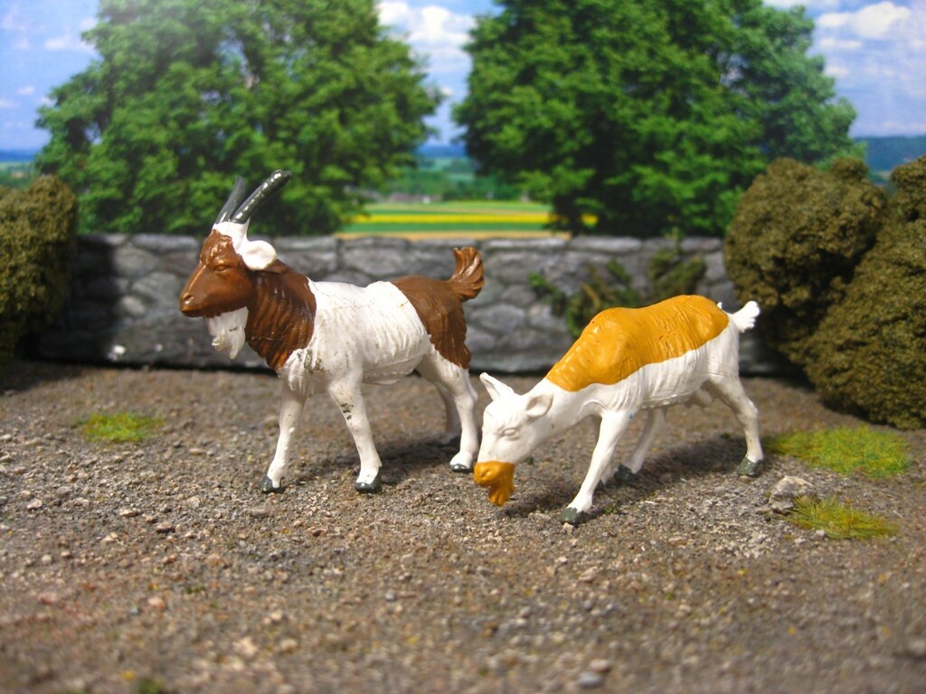 2 Vintage Britains Farm Animals 1:32 Goat and | Etsy