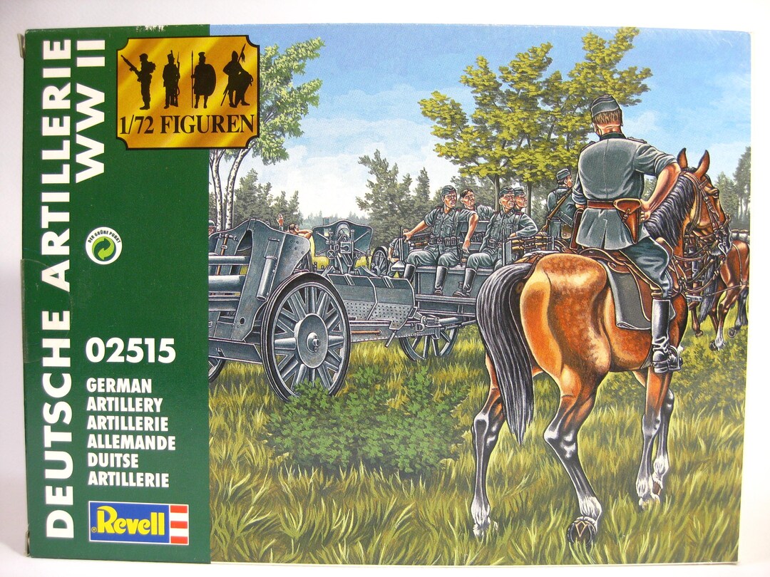 Vintage Toy Soldiers Revell 2515, Box Sealed Set 1/72 "german Artillery ...