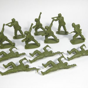 Airfix Toy Soldiers 12 Vintage Airfix WW2 british Commandos 1:32 54mm ...