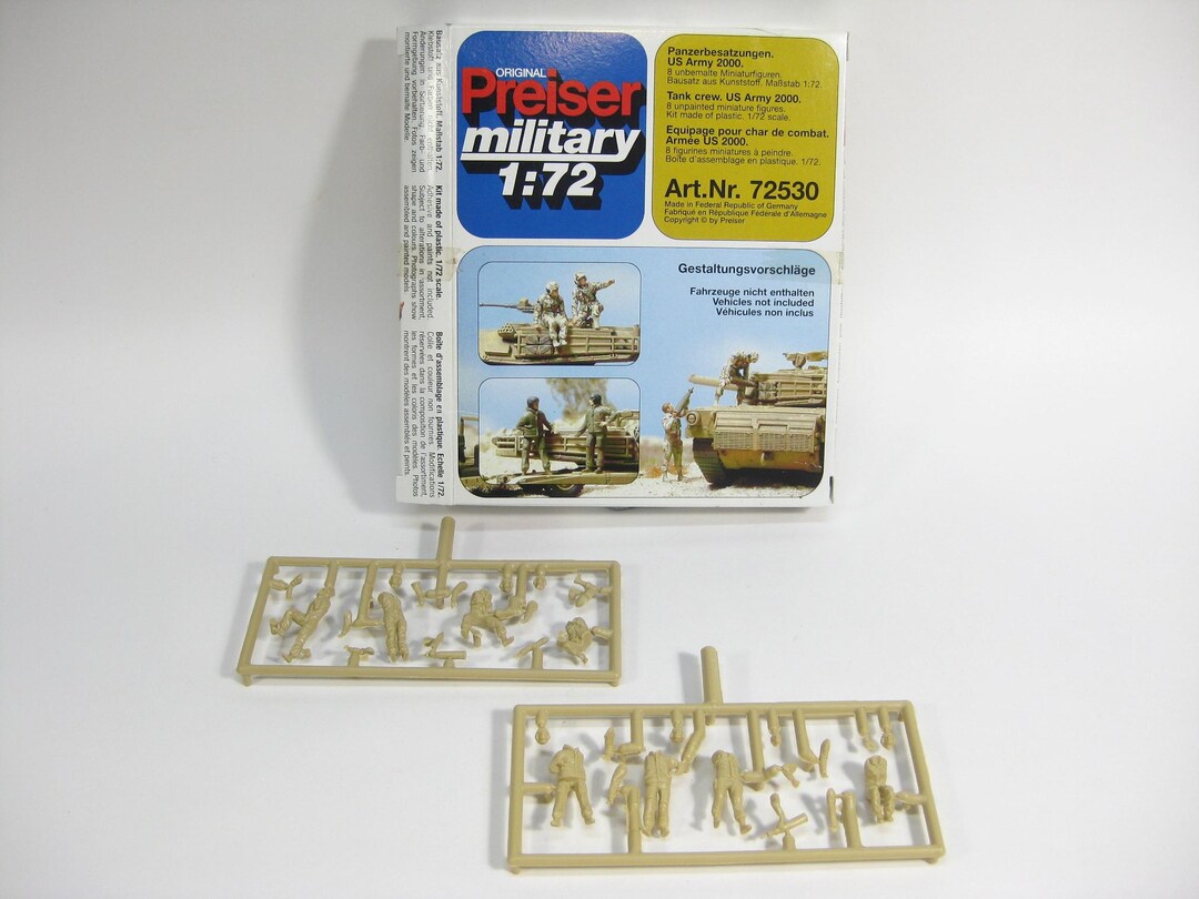Toy Soldiers Rare Preiser Military Model Kit ,72530 ,boxed Set 1/72 ...