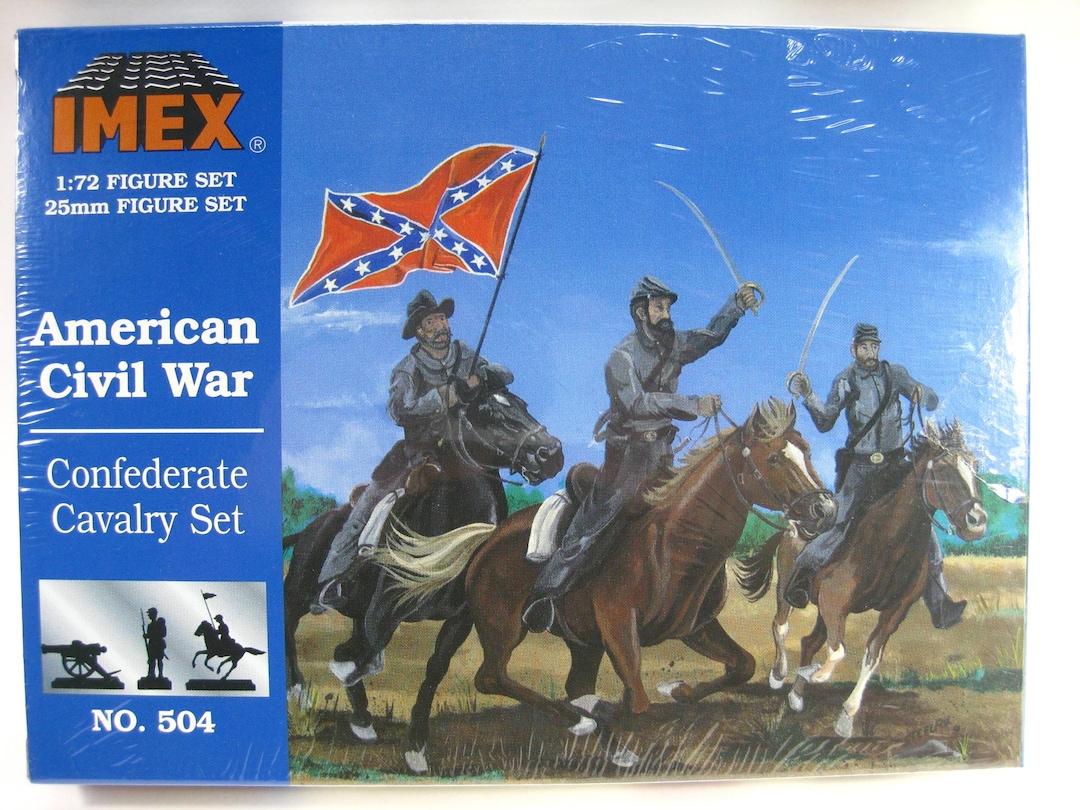 Toy Soldiers IMEX 504 Boxed Set 1/72 "acw Confederate Cavalry " .toy ...