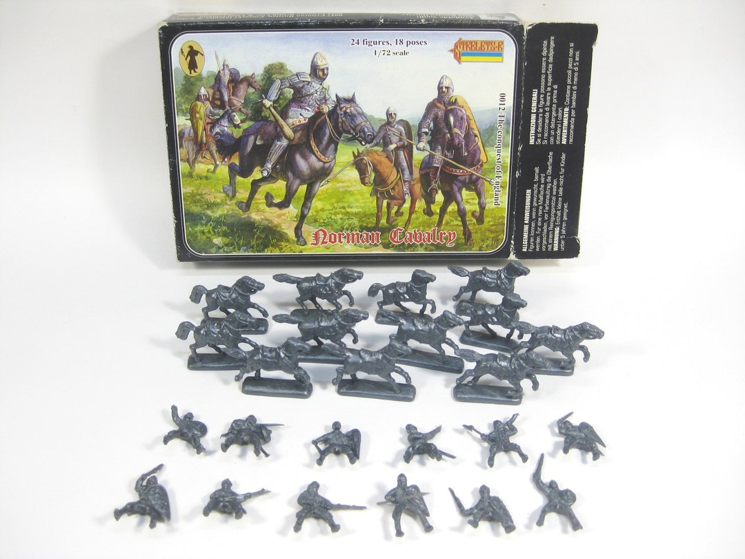 Toy Soldiers Strelets 0012, Boxed Set 1/72 norman Cavalry. 24 Figures ...