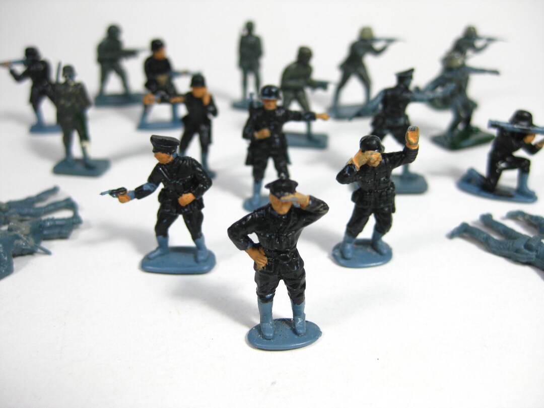 Vintage Airfix-matchbox WW2 1/72 , 22mm "german Infantry ". 20 Plastic ...