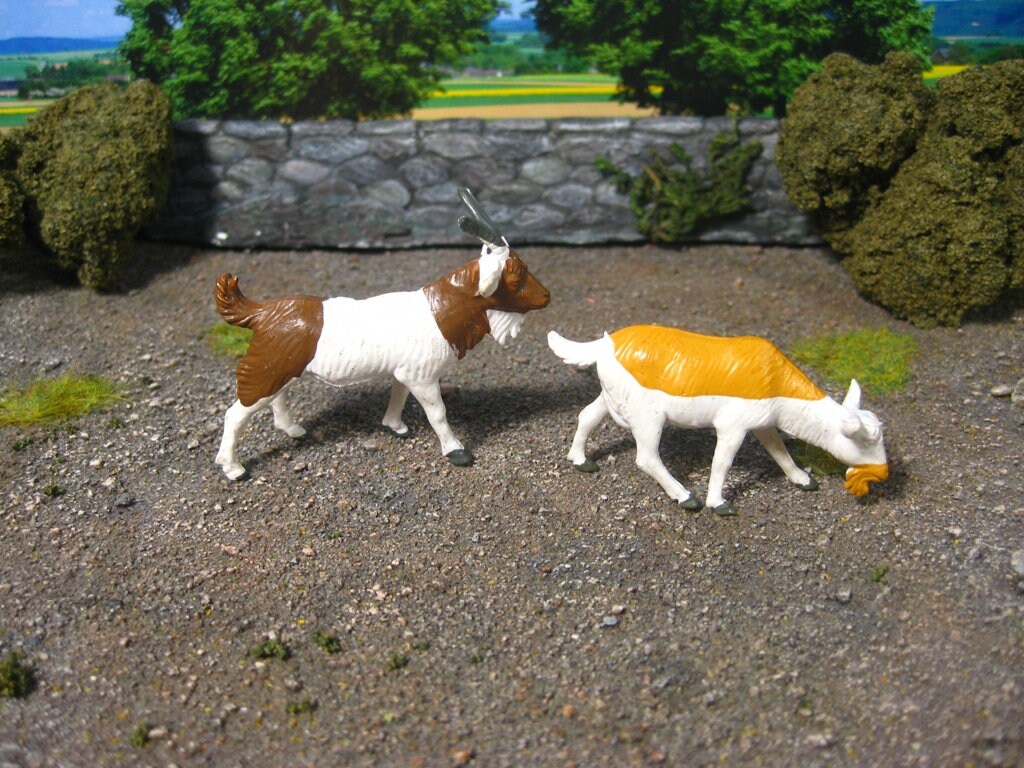 2 Vintage Britains Farm Animals 1:32 Goat and | Etsy