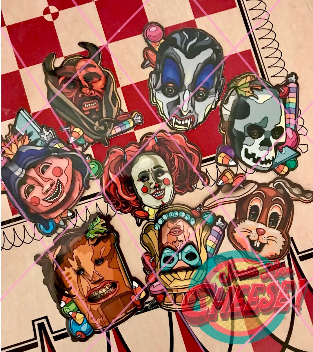 School Bus Trick or Treat Kids Horror Stickers! - Etsy