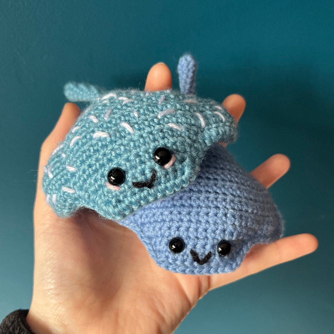 Amigurumi Manta Rays Crochet Blue Manta Rays - Etsy