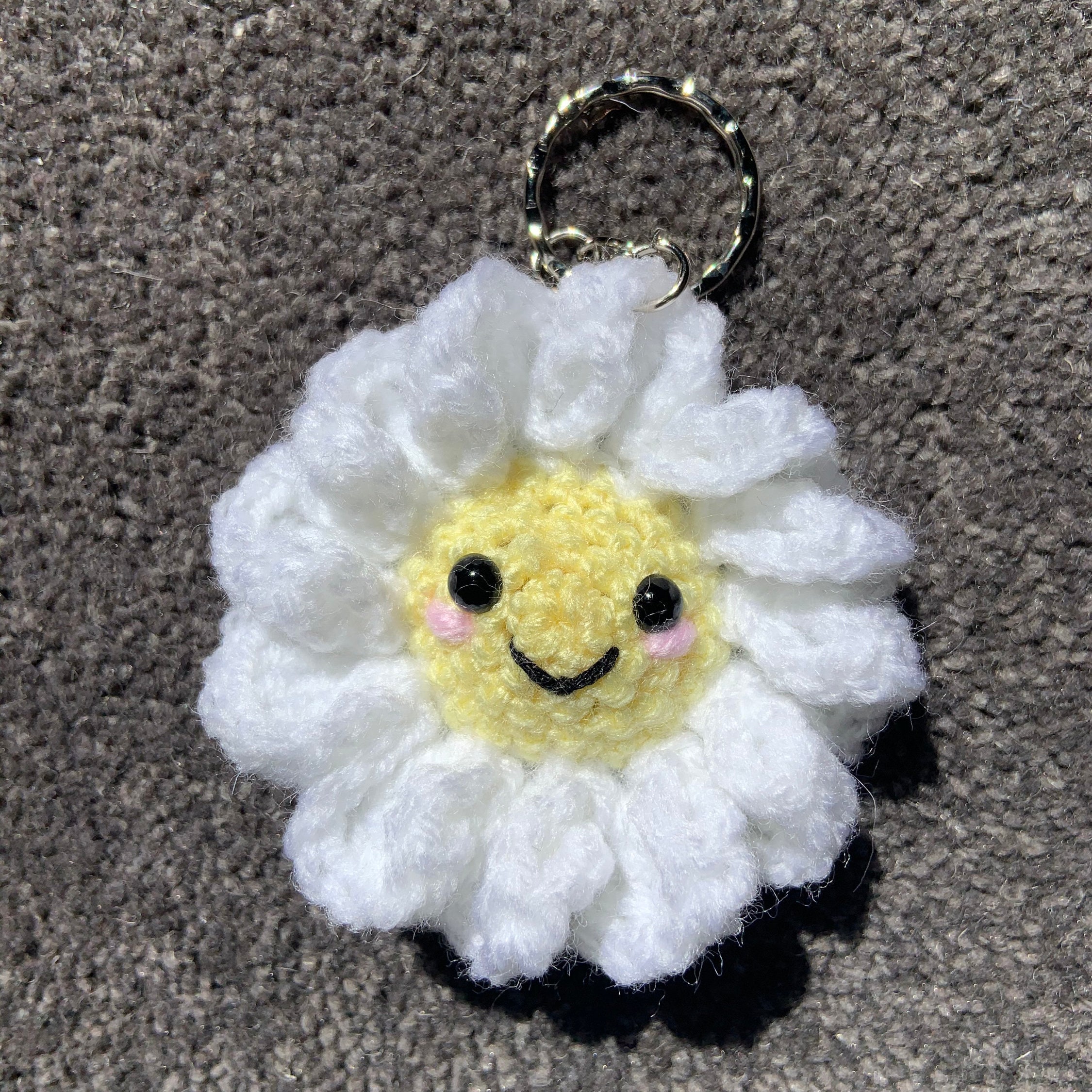 Amigurumi Crochet Flower Keyring Crochet Daisy Crochet | Etsy