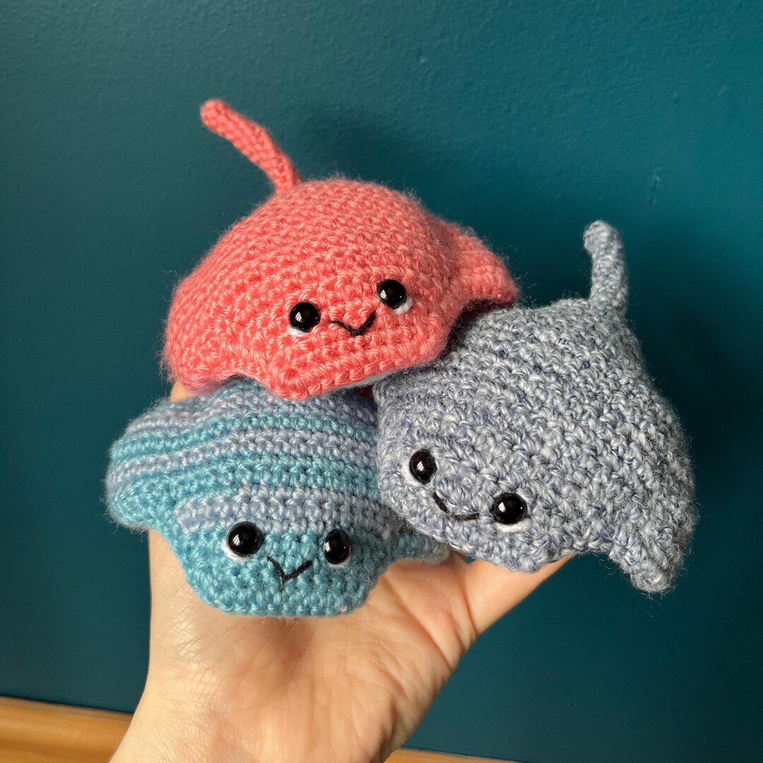 Amigurumi Manta Rays, Crochet Manta Rays, Crochet Manta Ray Plushies - Etsy