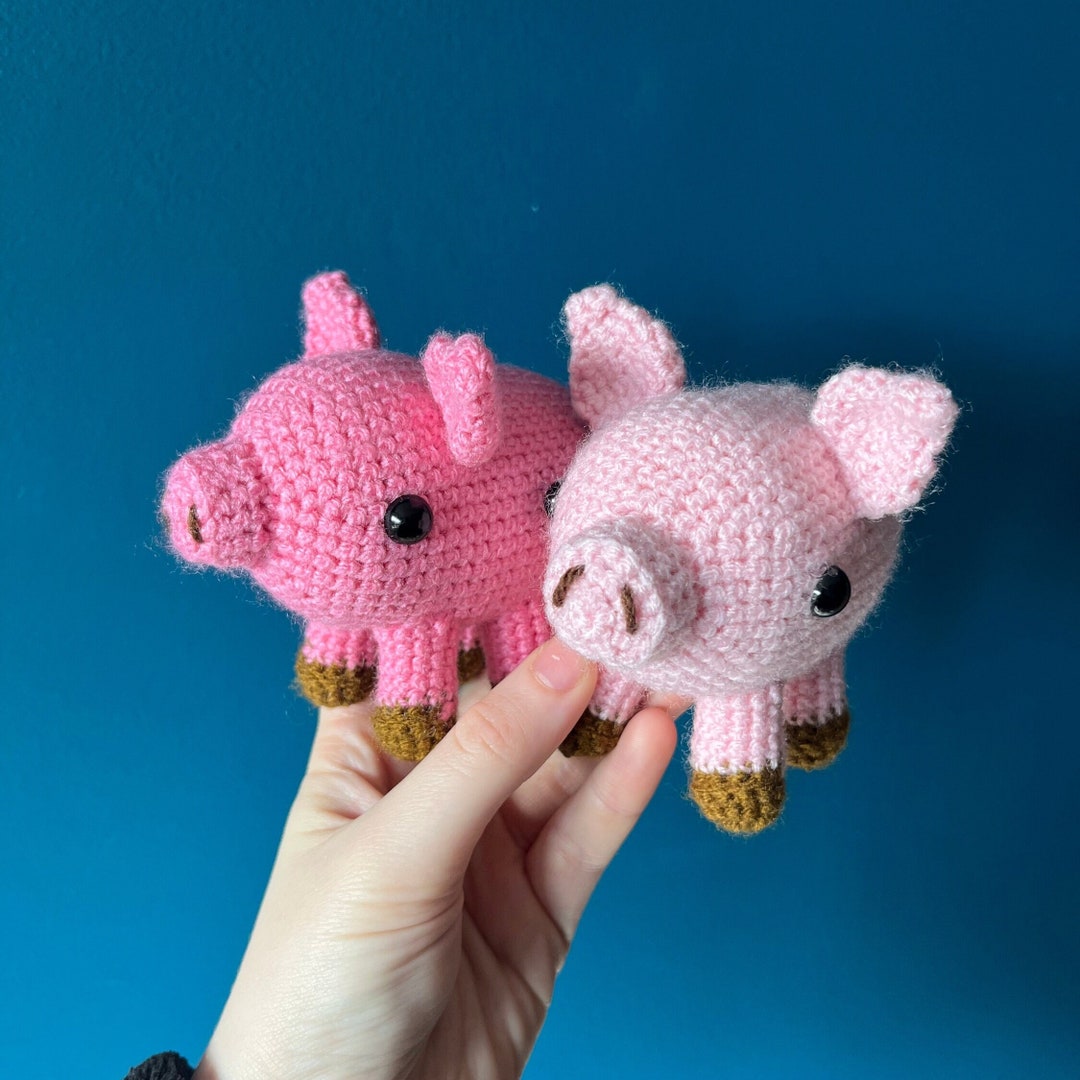 Amigurumi Pig Plushie, Crochet Pink Pig Plushie - Etsy