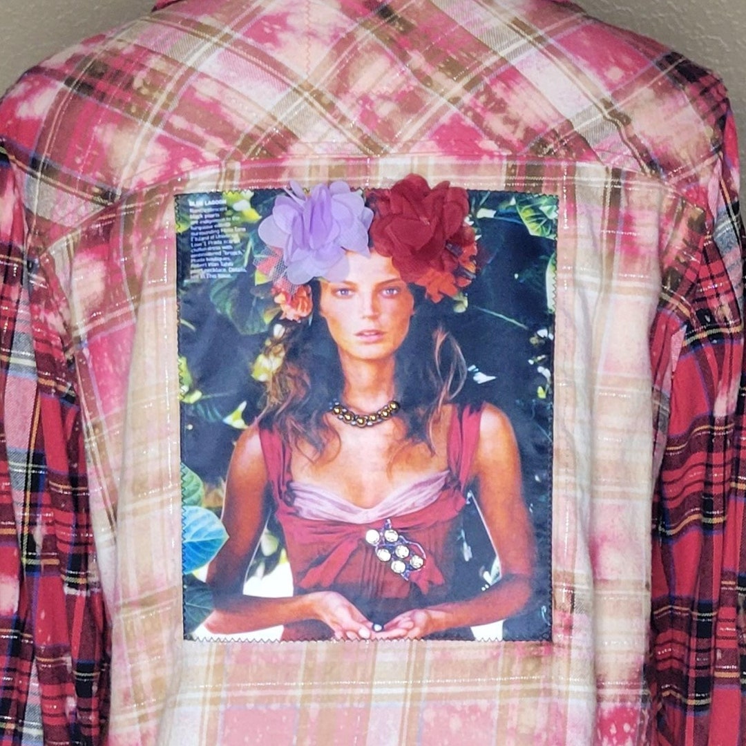 Upcycled Red Flannel Shirt - Etsy