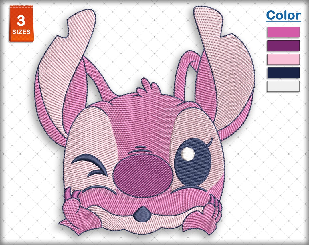 Lilo Stitch Embroidery Machine Design Stitch Embroidery Etsy