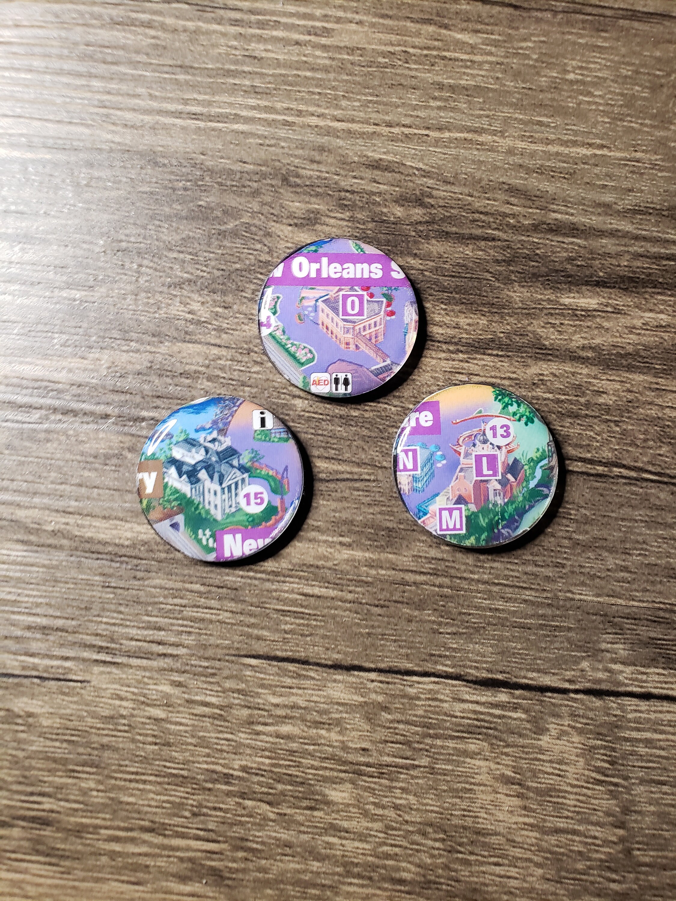 Disneyland Map 1" Fridge Magnets - Etsy