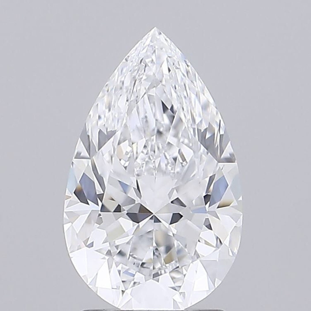 IGI Certified Pear Brilliant Cut Loose Lab Grown Diamond CVD Diamond ...